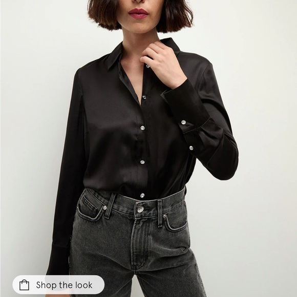 Veronica Beard | Tops | Nwt Monique Silk Veronica Beard Black Womens ...